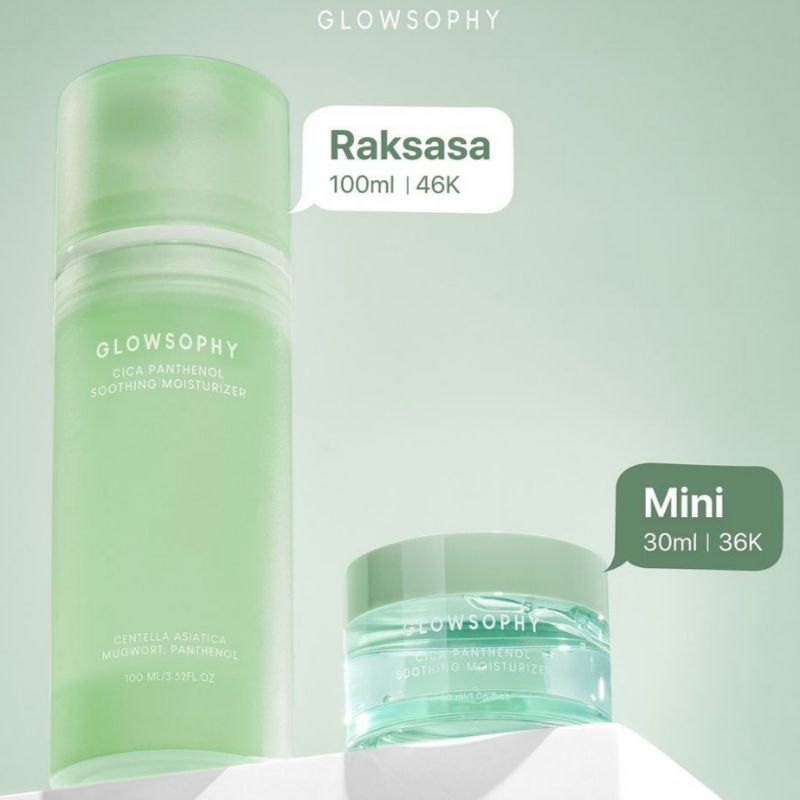 Jual Glowsophy CICA Panthenol Soothing Moisturizer 30 ml / 100 ml ...