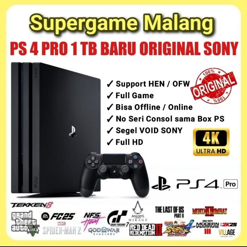 Jual PS4 PRO 1TB NEW Slim HEN CFW Permanen FC 25 Fifa 25 1 TB PS 4 Slim ...