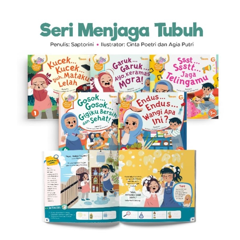 Jual gip - buku anak 1 Set Seri Menjaga Tubuh ( 5 buku) - Saptorini ...