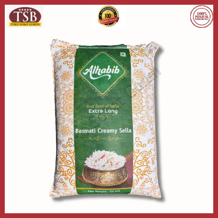 Jual Beras Basmati Premium 25kg Ukuran XXL Lembut Asli India - Basmati ...