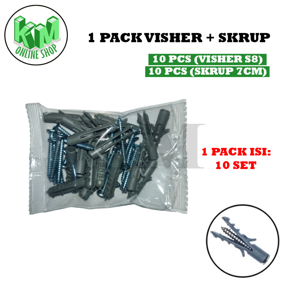 Jual Sekrup Set Spiser Screw Spiser Skrup Set 7 CM Piser S8 | Shopee Indonesia