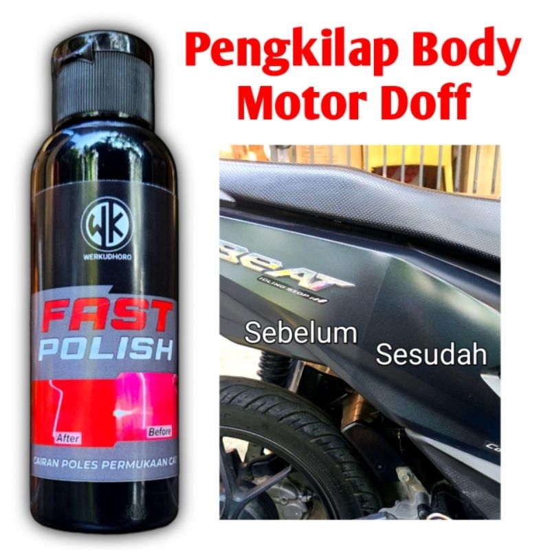 Jual Pengkilap Body Motor Doff Hitam Merah Putih - Matte Doff Poles ...