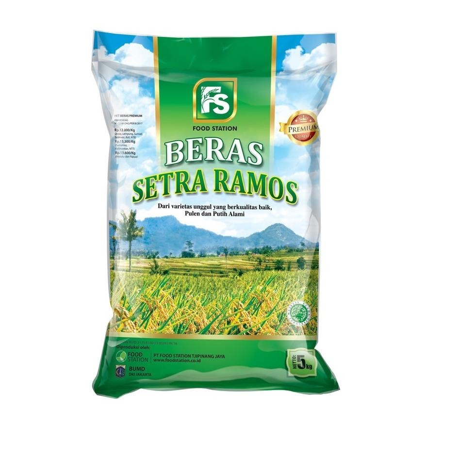 Jual Beras FS Setra Ramos 5 KG - Beras Food Station Setra Ramos 5 KG | Shopee Indonesia