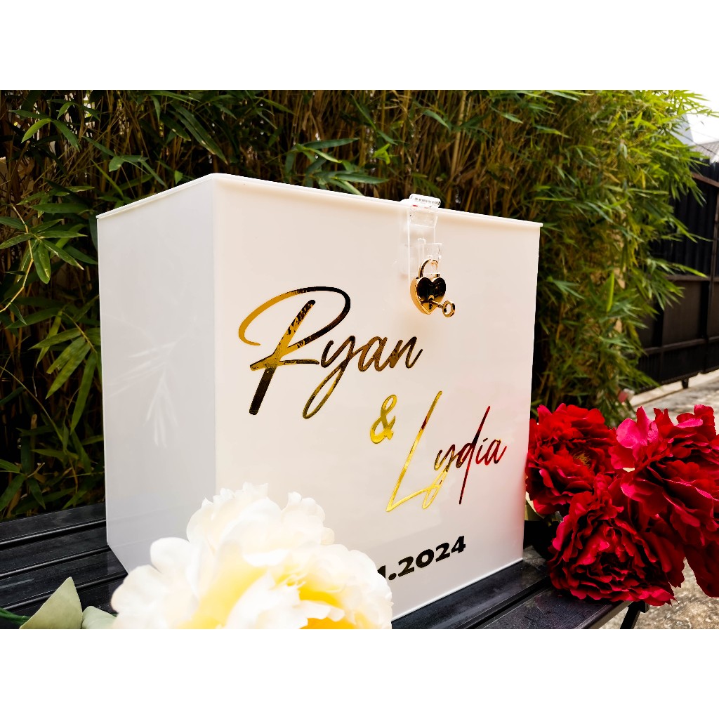 Jual Kotak angpau pernikahan / wedding akrilik | Shopee Indonesia