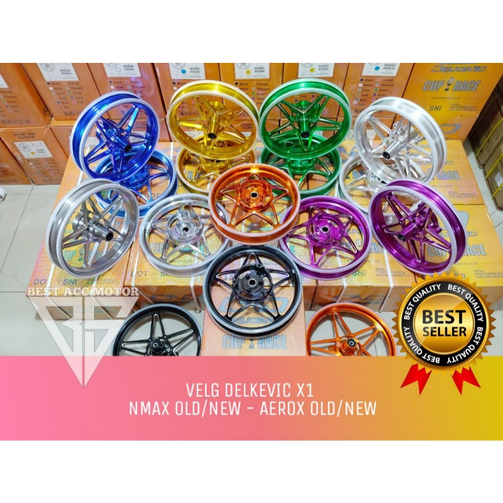Jual VELG DELKEVIC BINTANG X1 AEROX NMAX OLD/NEW RING 14 PNP PEMASANGAN ...