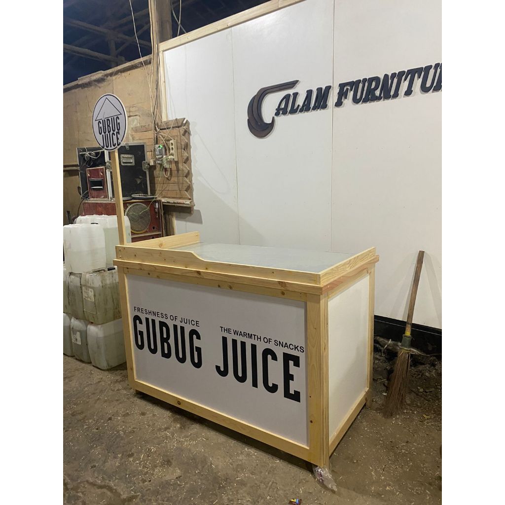 Jual gerobak booth portable kayu | Shopee Indonesia