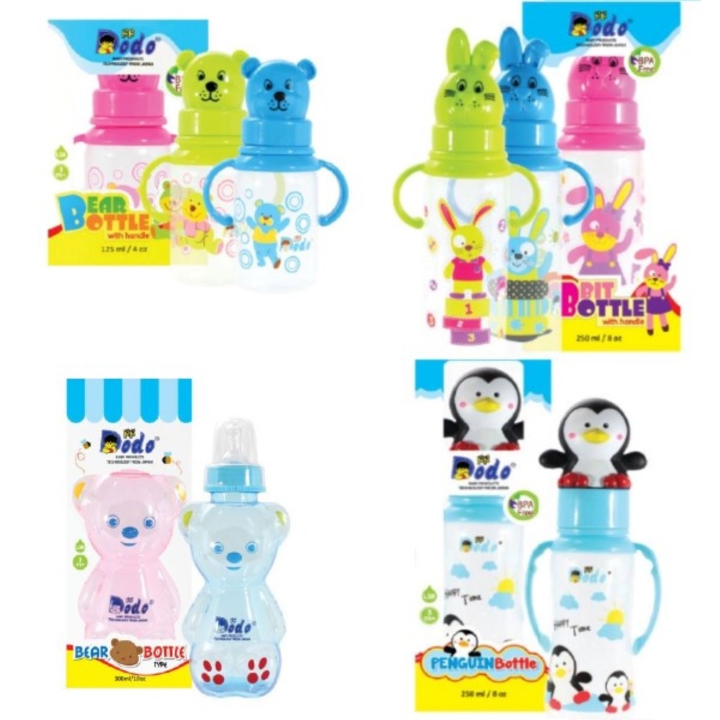 Jual BOTOL DOT DODO GAGANG UKURAN 125ML,275ML&250ML#DODO BEAR BOTTLE ...