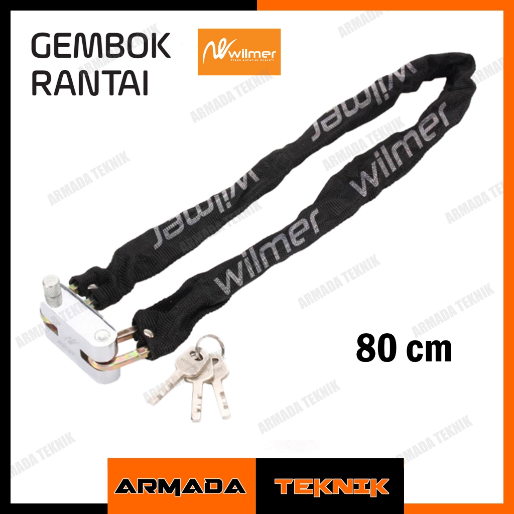 Jual Gembok Rantai 80 cm Lapis Kain Gembok Rumah Sepeda Pagar Wilmer ...