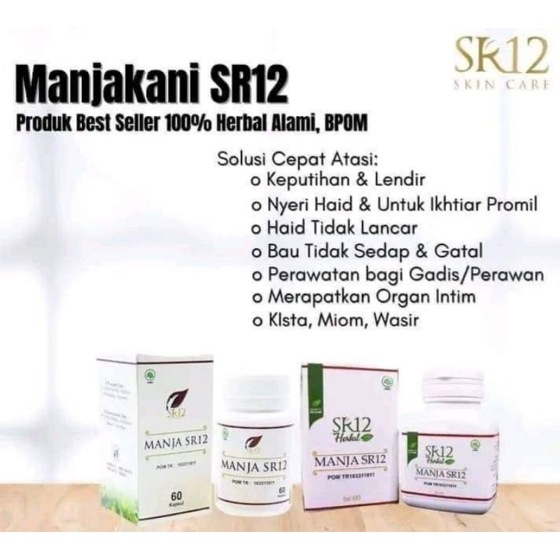 Jual Manja SR12 (PIL/butir) /Manjakani SR12/Solusi Masalah kewanitaan ...