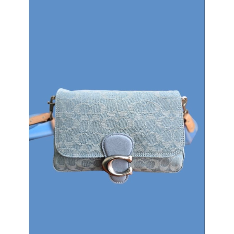 Jual Coach Washed Denim ( Preloved ) | Shopee Indonesia