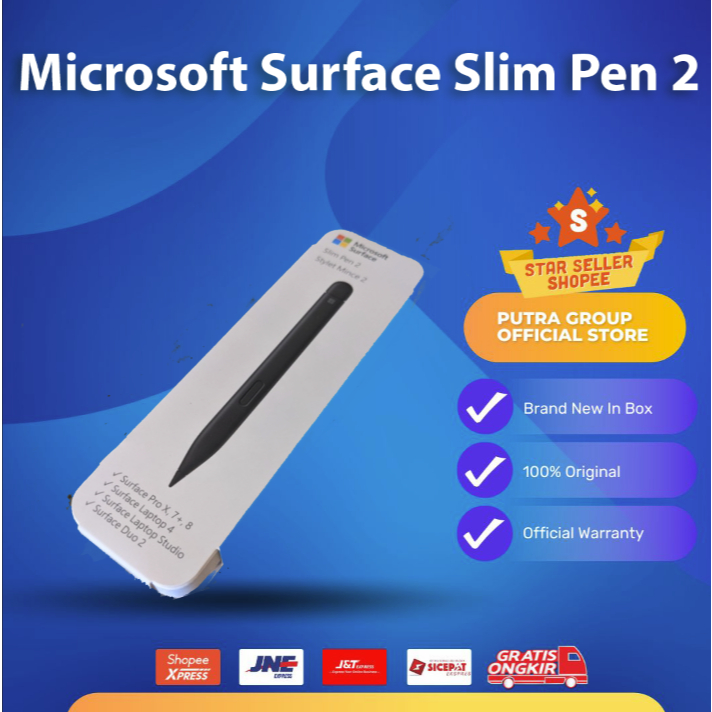 Jual Microsoft Surface Slim Pen 2 2nd Gen Garansi Resmi 1 Tahun ...