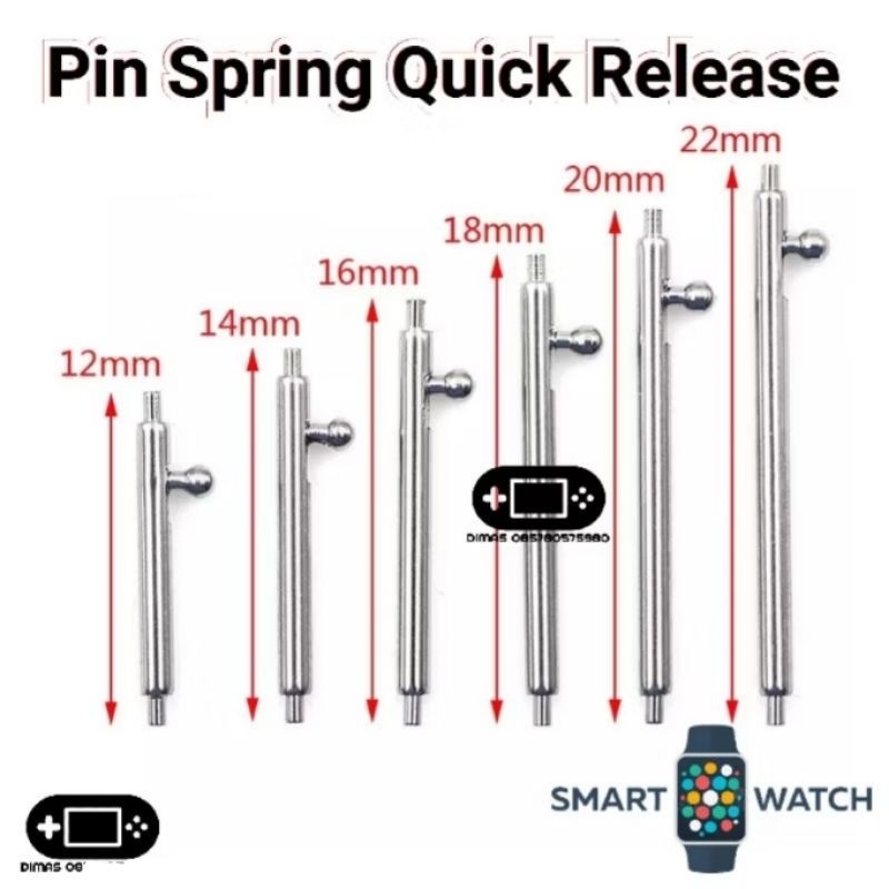 Jual Pin Spring Quick Release Jam Strap Band Tali 14mm 16mm 18mm 20mm ...