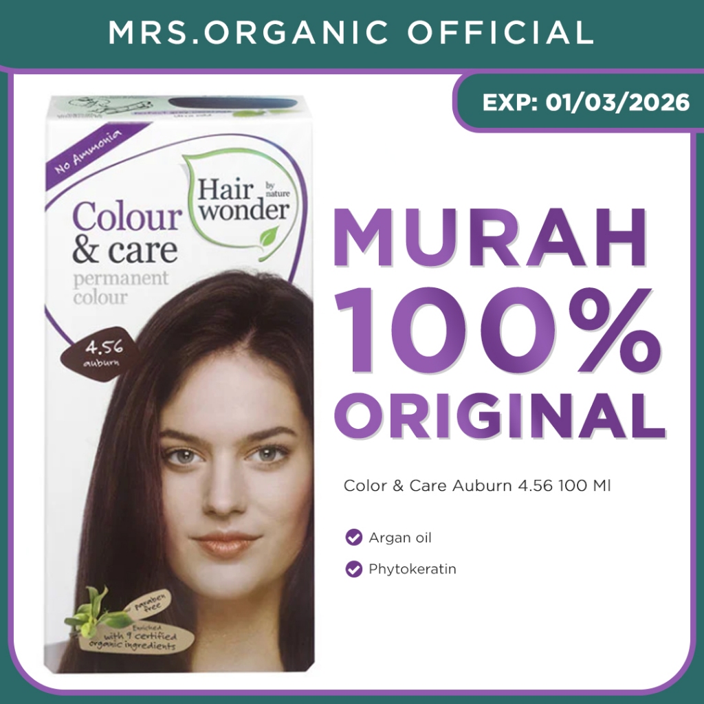Jual Hair Wonder Colour & Care Auburn 4.56 100 Ml | Shopee Indonesia