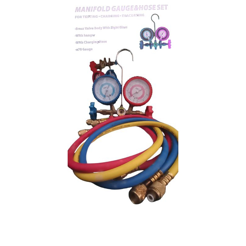 Jual Manifold Set R22 r32 Hengsen | Testing Manifold Set | Analyzer AC ...