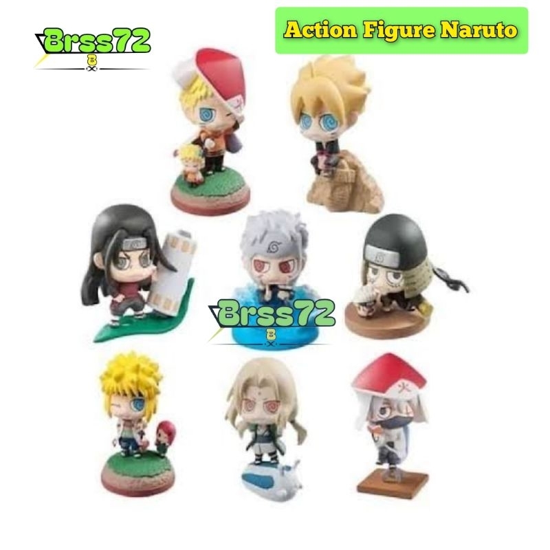 Jual Action figure naruto hokage mini chibi kakashi hashirama minato ...