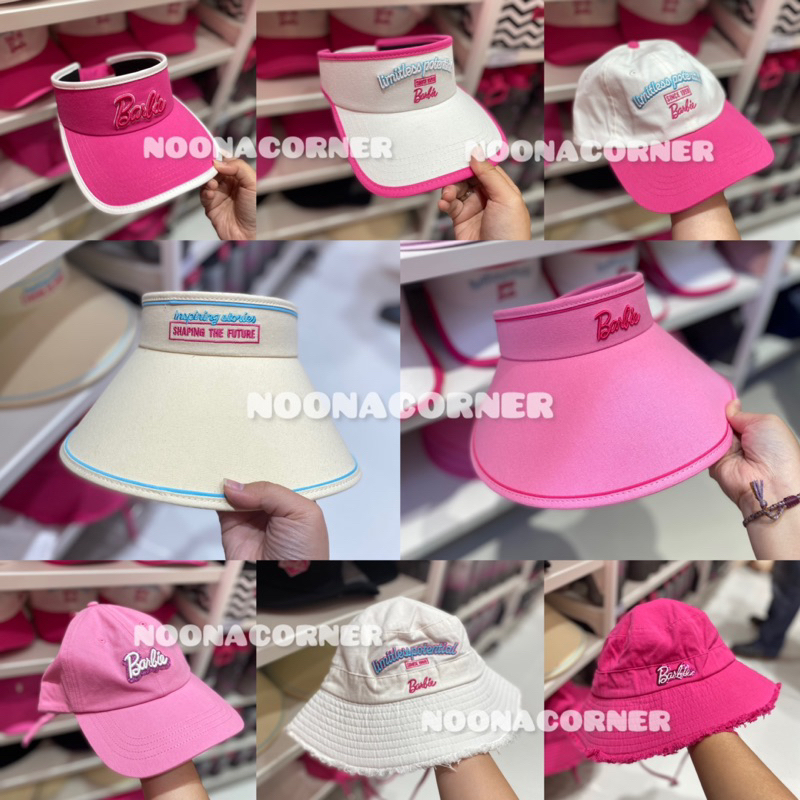 Jual Miniso x Barbie ‼️ Topi Sunhat / Topi Golf / Bucket Hat Barbie ...