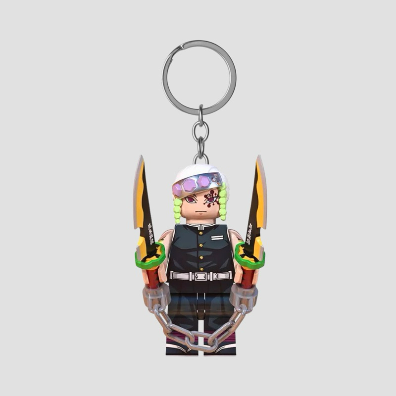 Jual Dhis Project Shiny Keychain LEGO Minifigure Uzui Tengen Kimetsu No ...