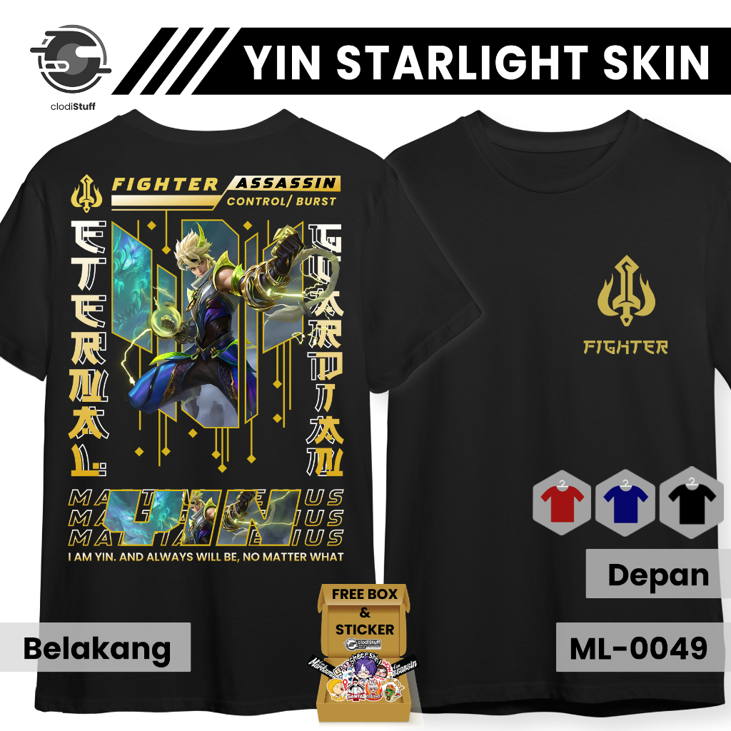 Jual Kaos MLBB YIN ETERNAL GUARDIAN SKIN STARLIGHT Mobile Legends ...