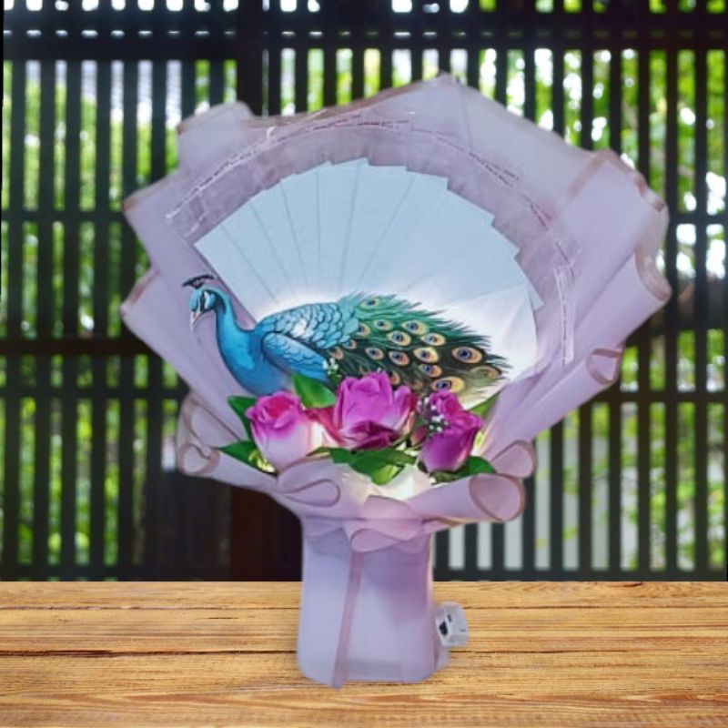 Jual BUKET BUNGA / BUKET KOSONGAN / BUKET MERAK / BUKET VIRAL | Shopee ...