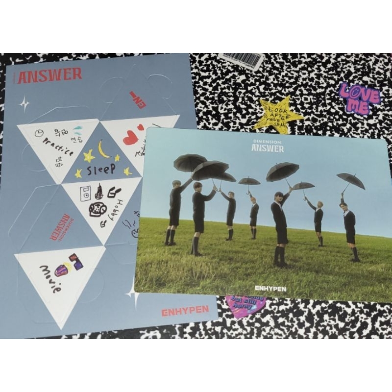 Jual Enhypen Dimension Answer Paper photo standee + papercraft Yet ...