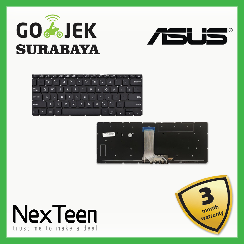 Jual Original Keyboard Asus VivoBook 14 A412 A412D A412F A412U Black with Backlight - Hitam ...