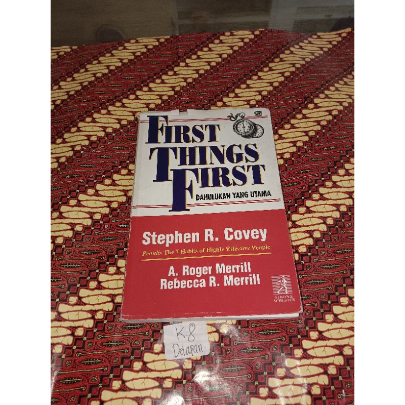 Jual Buku First things first Dahulukan yang utama by Steven | Shopee ...