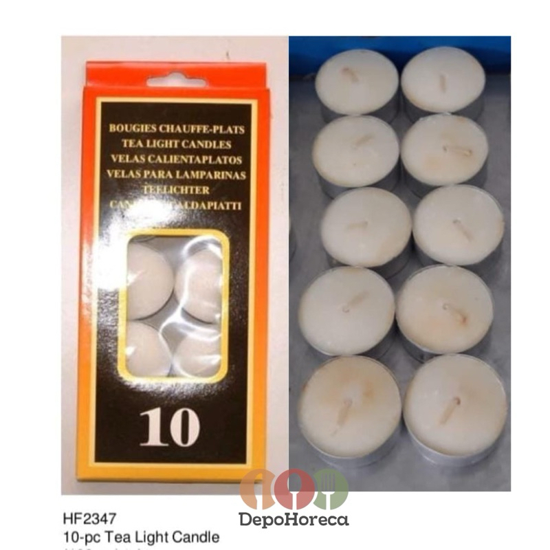 Jual Tea Light Candle / Lilin Api Penerangan / 1 Pack Dus isi 10 Pcs ...