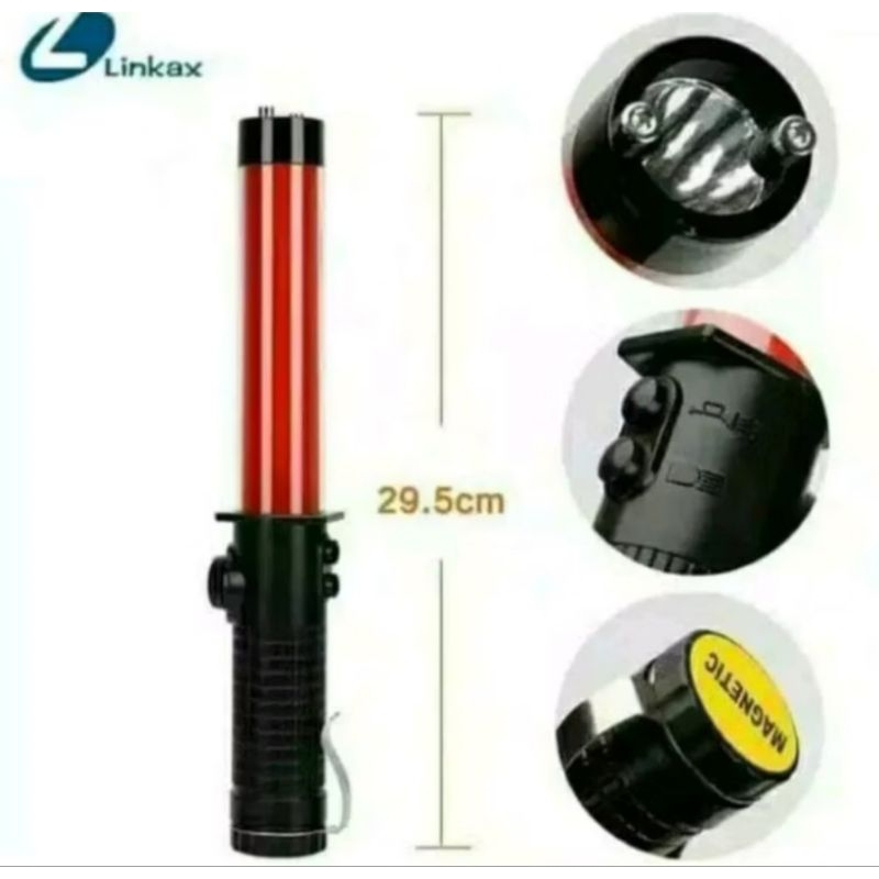 Jual lampu lalin pluit 30cm lampu lalulintas pluit dan senter panjang ...