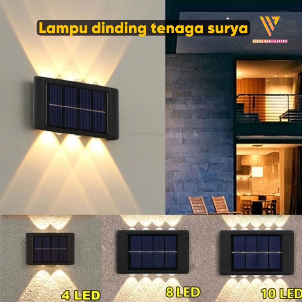 Jual Lampu dinding Tenaga surya Sensor cahaya Lampu Anti air Lampu ...