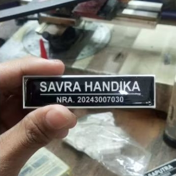 Jual name tag + no.reg l name tag couting + no.reg l name tag pdh list ...