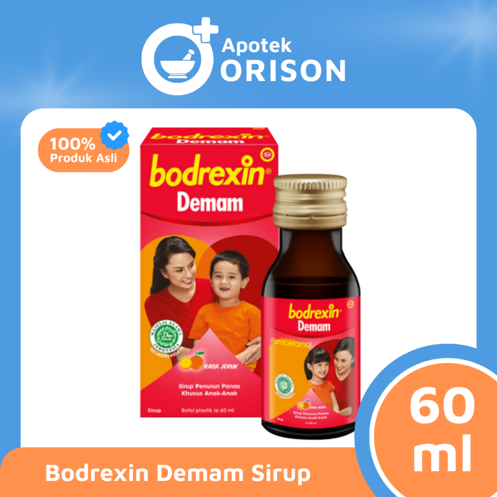 Jual BODREXIN DEMAM SIRUP RASA JERUK 60 ML | Shopee Indonesia
