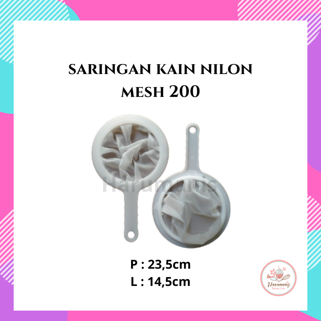 Jual Saringan Kain Nilon Mesh 200 Susu Kacang Kedelai Kopi Teh Minuman ...