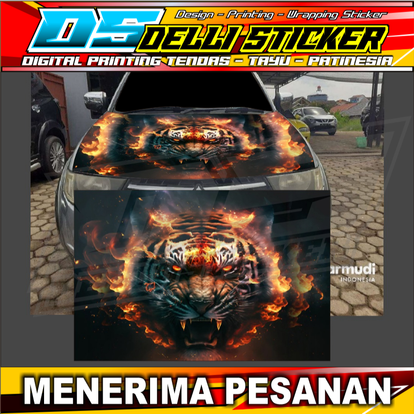 Jual Stiker Blok Decal Printing Kap Depan Mobil Strada Single Kabin ...