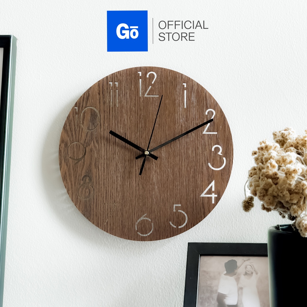 Jual Jam Dinding Oak Modern Minimalis Wooden Tekstur | Shopee Indonesia