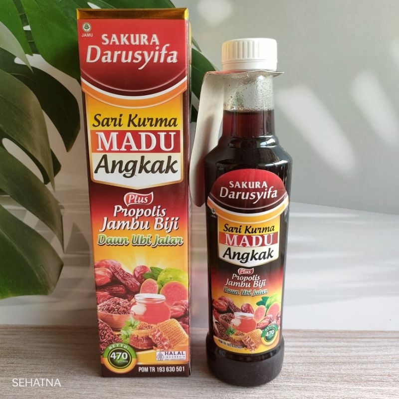 Jual SARI KURMA MADU ANGKAK PLUS PROPOLIS DAUN JAMBU BIJI DARUSYIFA 470 ...
