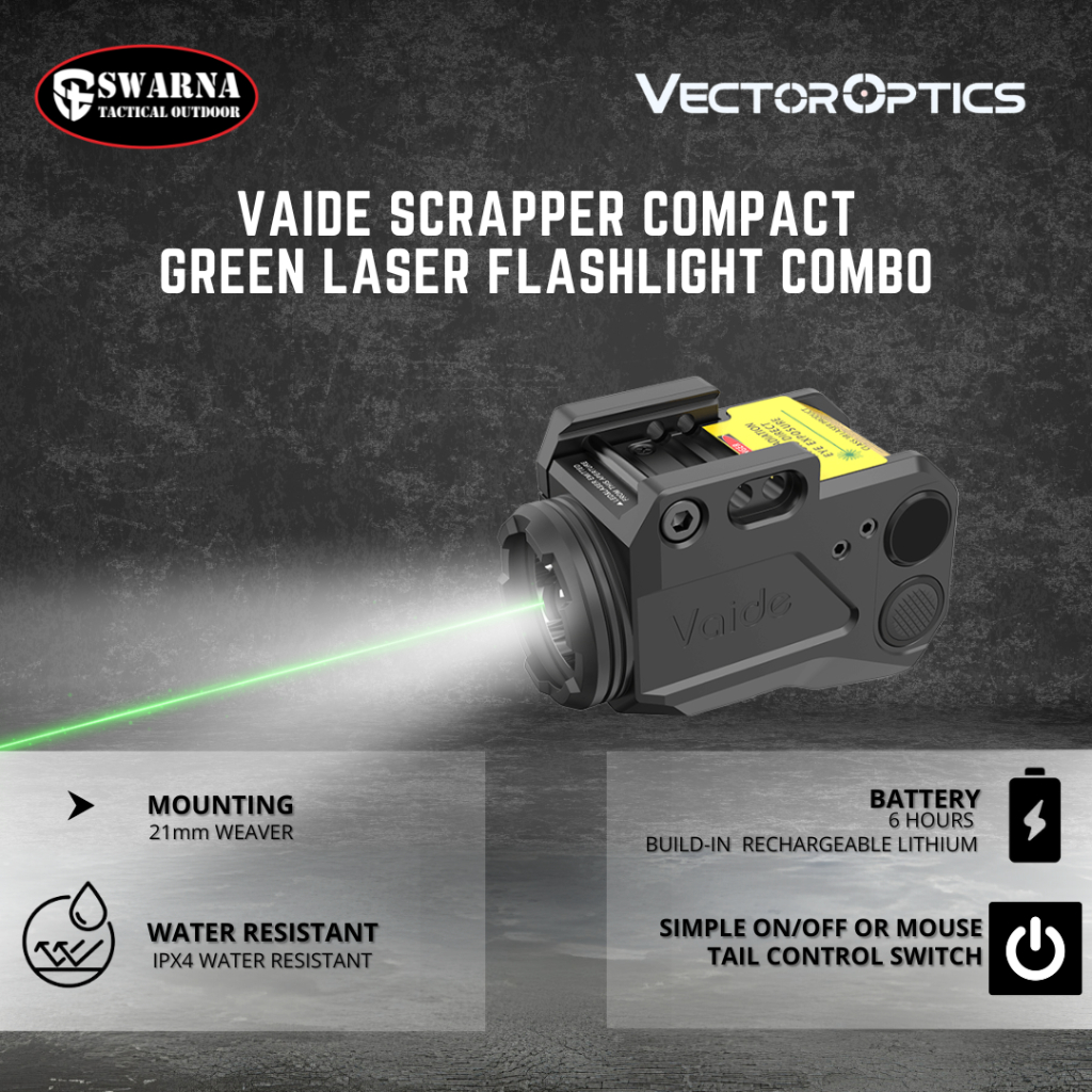 Jual Laser Flashlight Tactical - Scrapper Compact Laser Flash Light ...