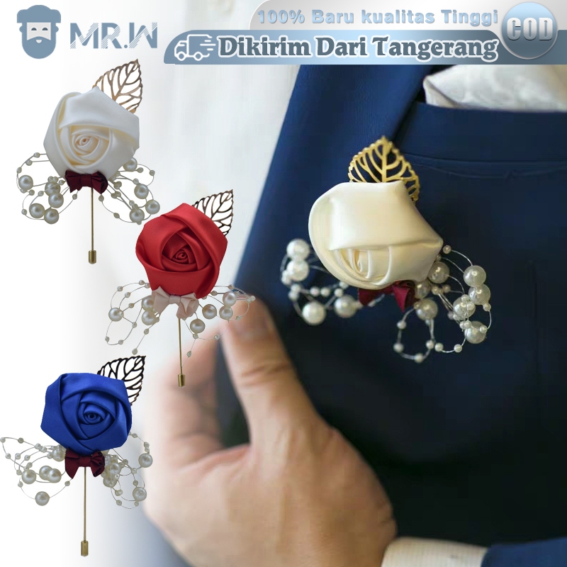 Jual Groom Corsage Jas Flower Brooch Yang Halus Bros Bunga Jas Bros Jas ...
