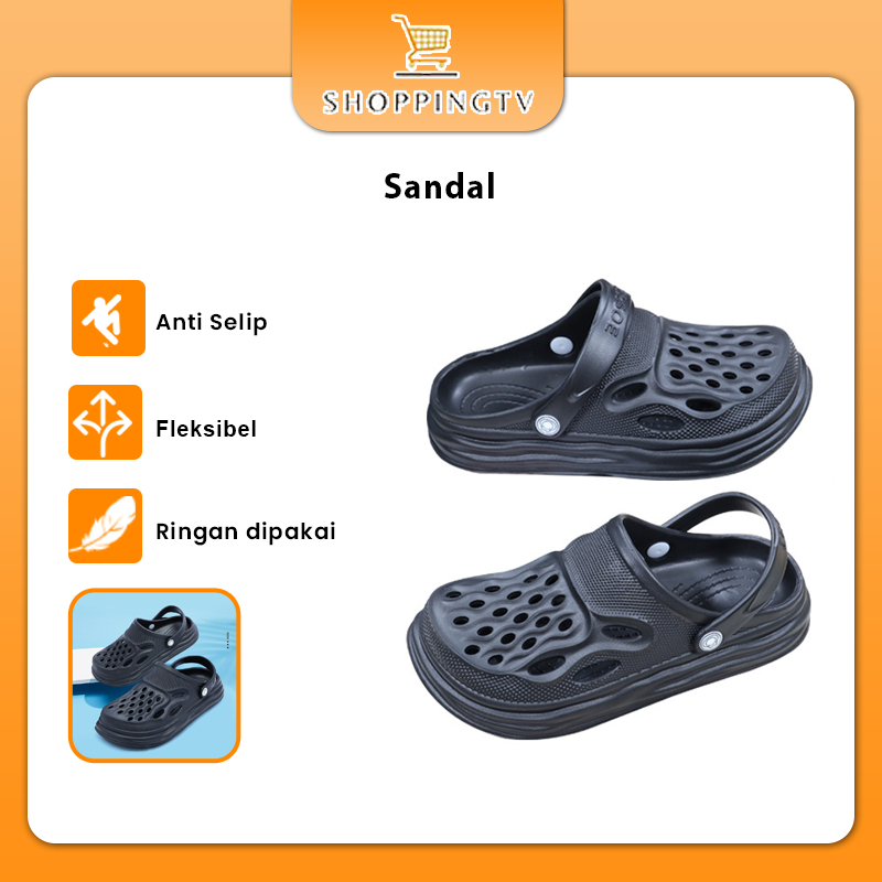 Jual Slide Cowok Pria Selop Karet Slipper EVA/sandal jibbitz / sandal ...