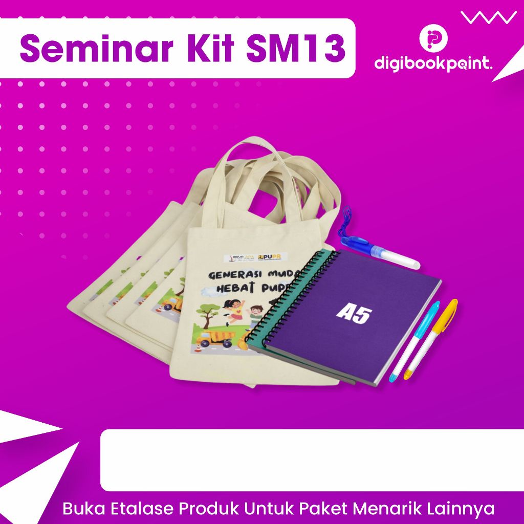 Jual Seminar Kit isi Tas Blacu, Notebook A5, dan Pulpen Insert Paper ...
