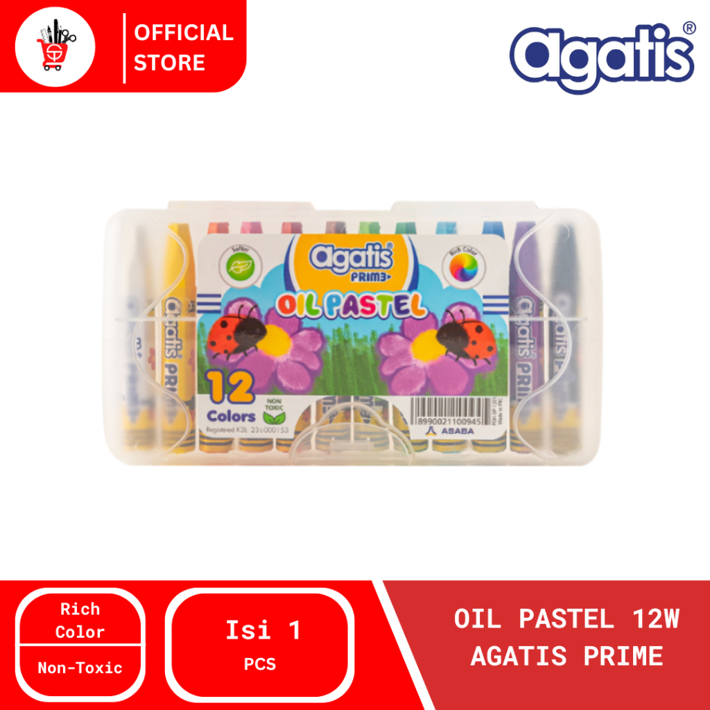 Jual Oil Pastel | Krayon | Crayon 12 Warna Agatis Prime (1 PCS ...