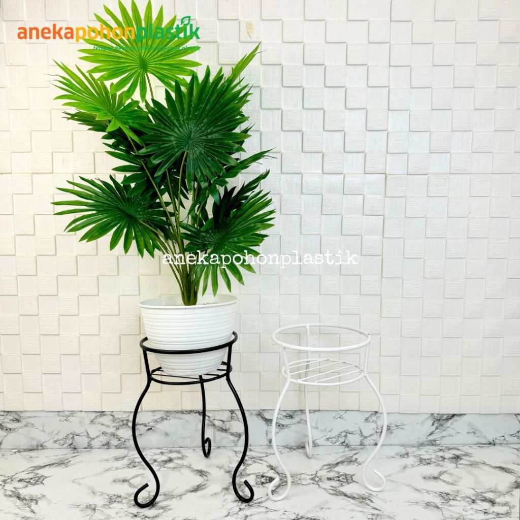 Jual Pohon Hias Daun Palem Kipas Sadeng X18 Semi Latex Artificial Pot ...