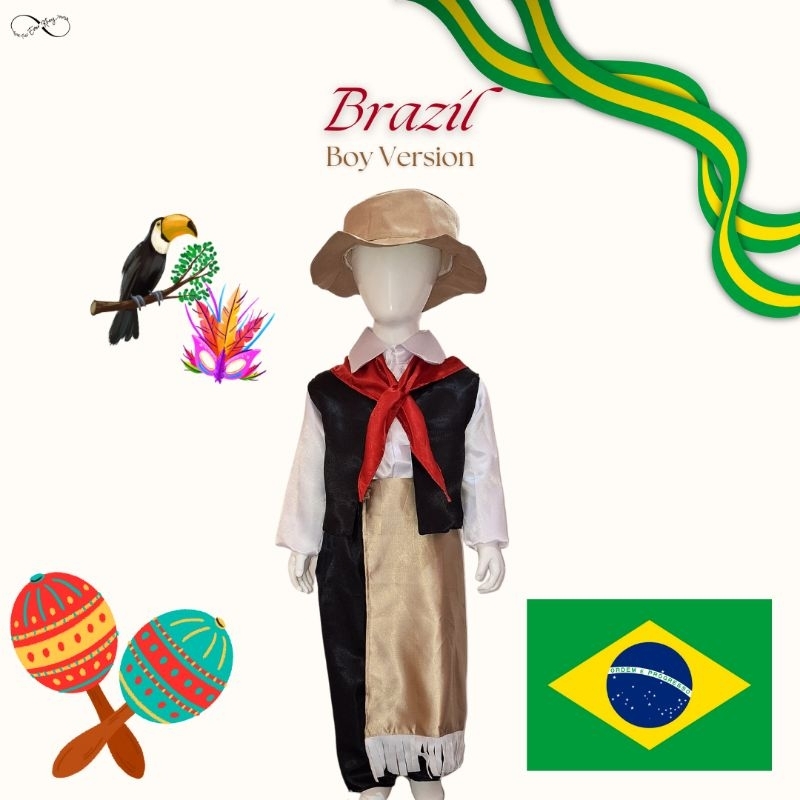 Jual Kostum Pakaian Brazil untuk Anak Laki-laki dan Dewasa | Brazil ...