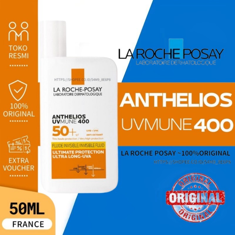 Jual La roche posay sunscreen Anthelios light weight face sunblock SPF ...