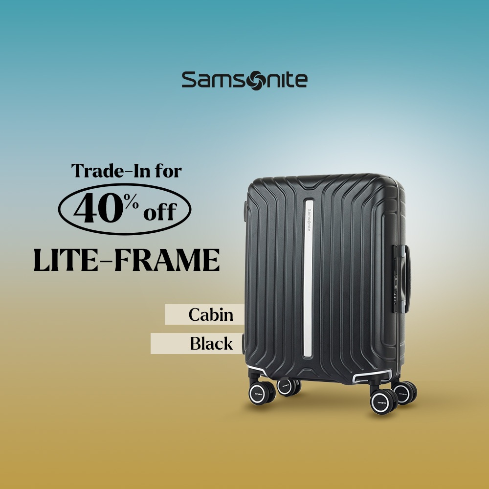 Jual Samsonite Koper Hardcase Lite-Frame Cabin 20 Inch - Black | Shopee ...