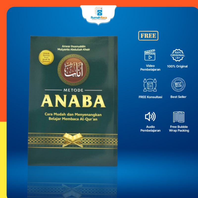 Jual BUKU BELAJAR MEMBACA ALQURAN MUDAH DAN MENYENANGKAN | METODE ANABA ...