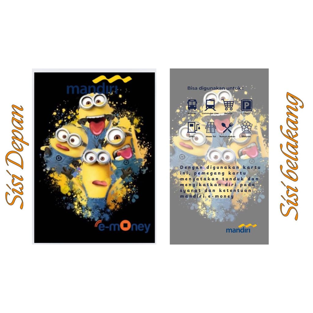 Jual EMONEY MANDIRI SUPPORT NFC - Minions | Shopee Indonesia