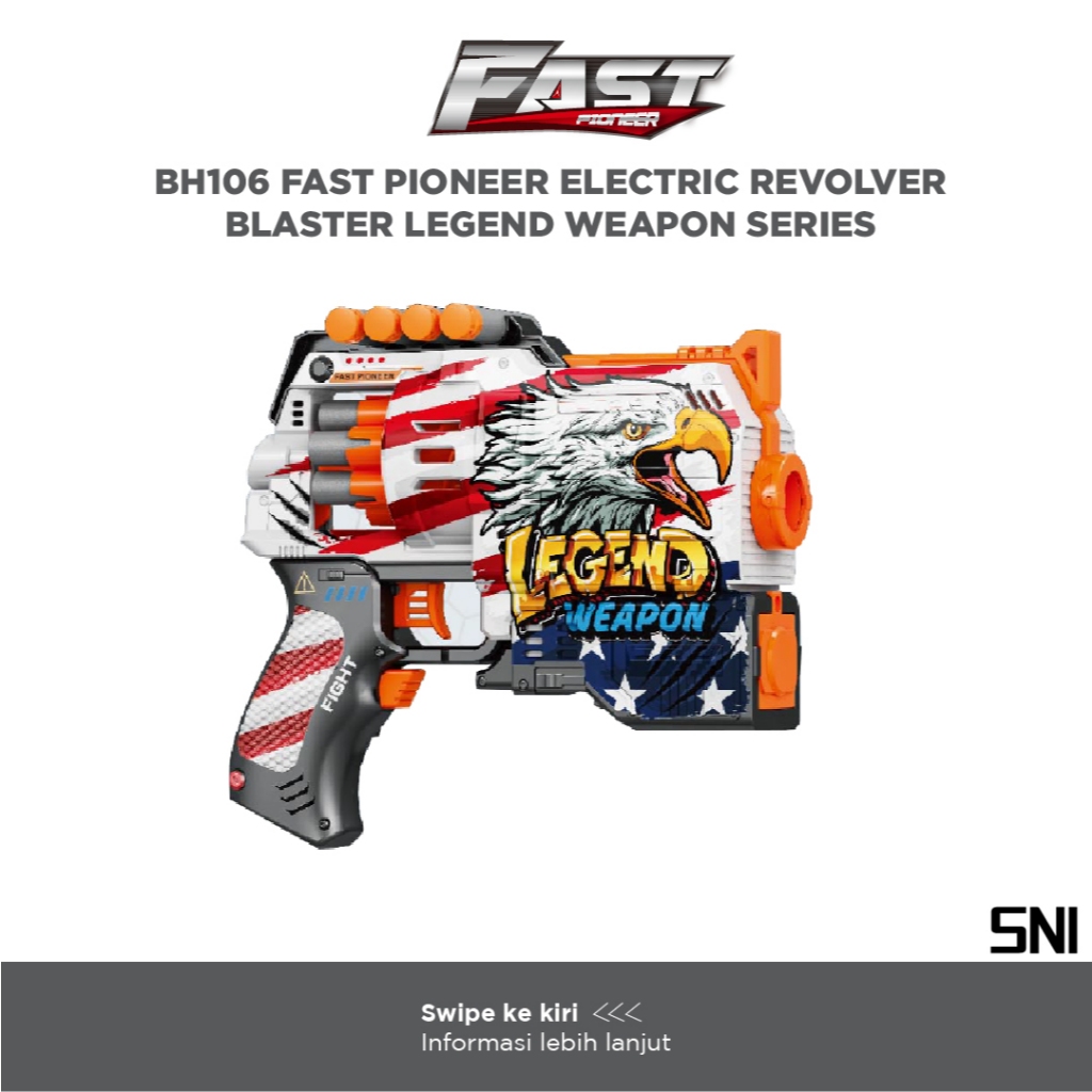 Jual Fast Pioneer - Electric Revolver Blaster Legend Weapon Series ...
