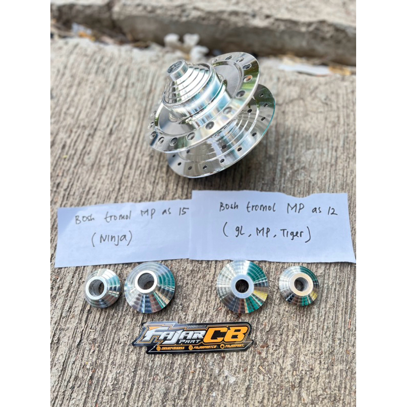 Jual BOS TROMOL DEPAN MEGAPRO MODEL PIRAMID CNC PNP GL MP TIGER NINJA ...