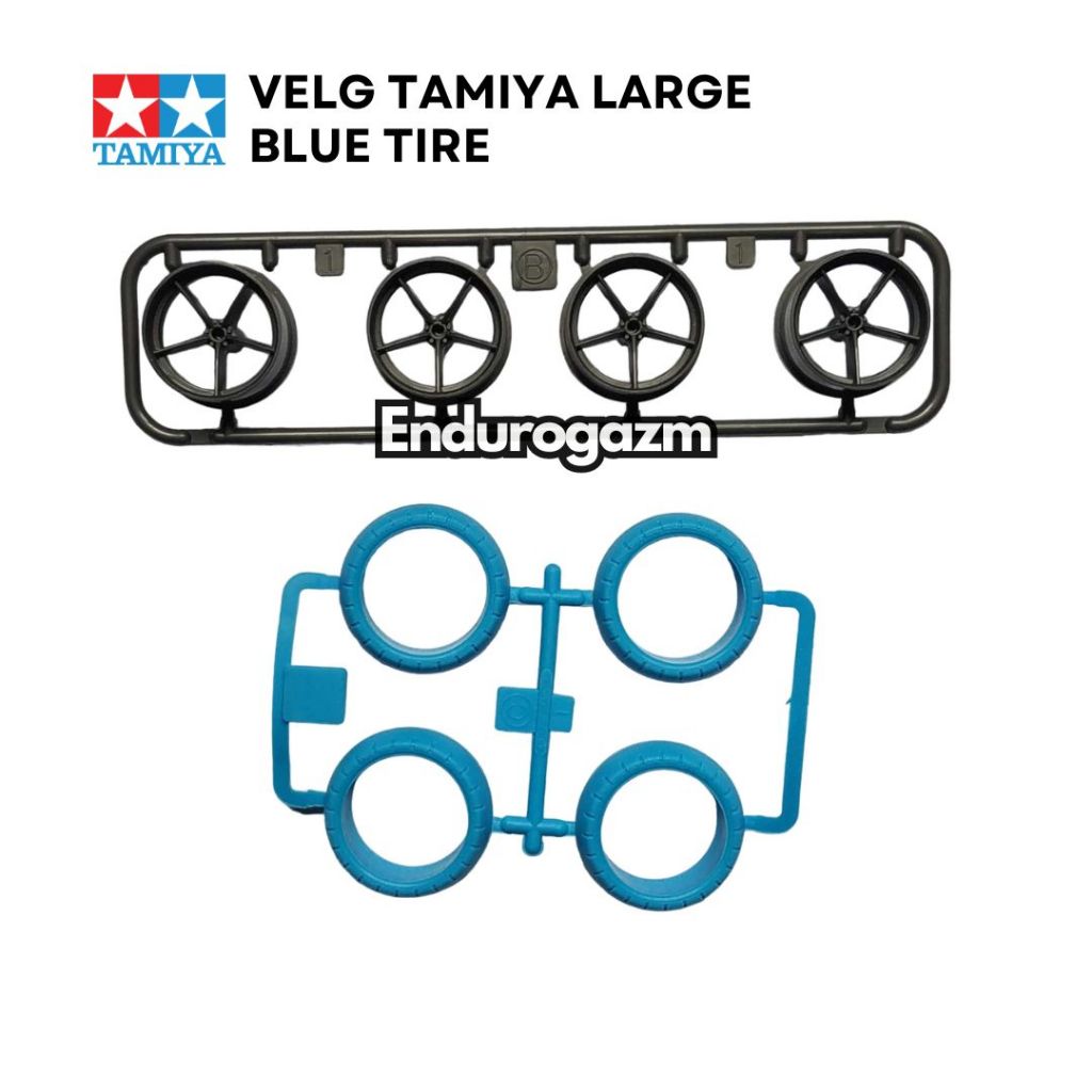 Jual Tamiya Ban & Velg Large Loose Kit Manta Ray Mk.II Black Special ...
