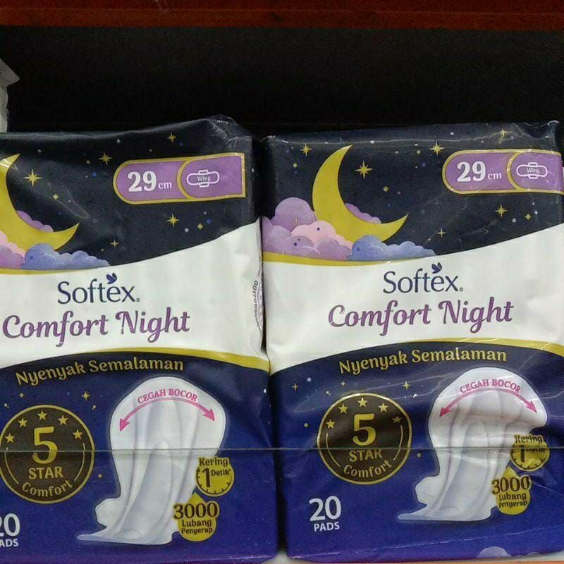 Jual Softex comfort night 29cm isi 20 pads. | Shopee Indonesia